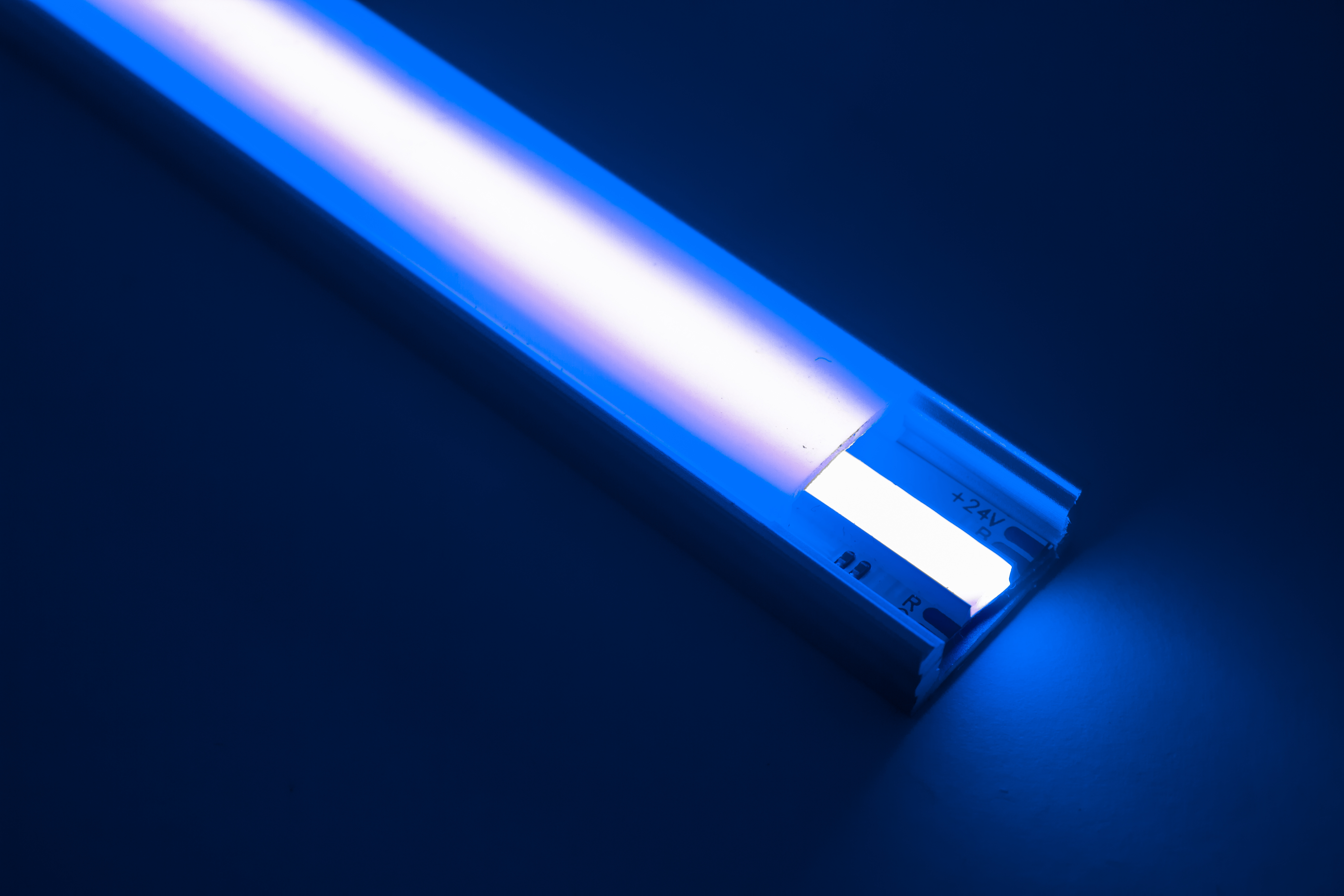 1m COB RGB LED Strip PL 1134 NEON-like 24V, 570 lm/m bei 15W/m, RGB ...